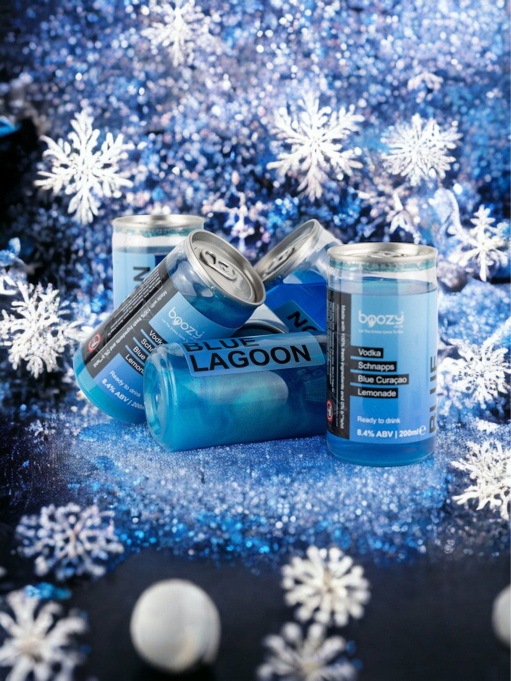 Blue Lagoon Cocktail | Pack Size: 6/12/24 | 7.2 %ABV | 200ml | Ready To ...
