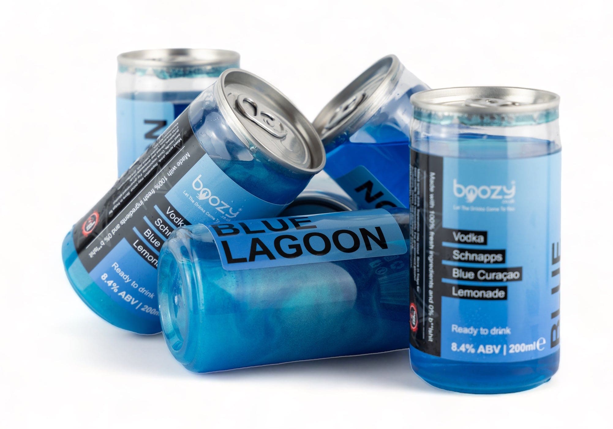 Blue Lagoon Cocktail | Pack Size: 6/12/24 | 7.2 %ABV | 200ml | Ready To ...